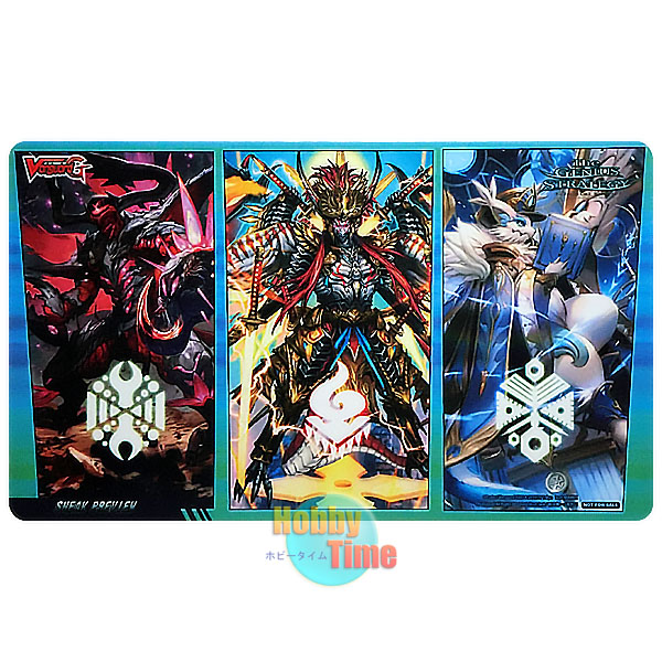ヴァンガード 英語版 プレイマット G-TCB02-SP 無法怪神 オブティランドス & 伏魔忍竜 シバラックバスター & 全智竜 アーヴァンク