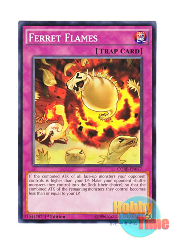 英語版 CORE-EN077 Ferret Flames イタチの大暴発 (ノーマル) 1st Edition
